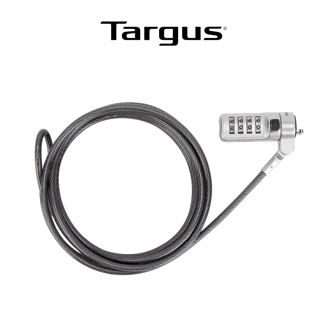 TARGUS CABLE LOCK DEFCON TRAPEZOID SERIALIZED COMBO (NOBLE WEDGE SLOT ...
